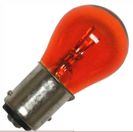 Amber Bulb, Large Dual Contact12 Volt, 21/5 Watt,For Front Turn Signal ...