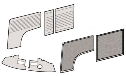 Volkswagen Bus, Vanagon, Eurovan Door Panels & Kick Panels: 1968-79