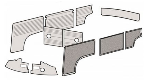 Volkswagen Bus, Vanagon, Eurovan Door Panels & Kick Panels: 1968-79