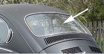 Volkswagen Beetle Window Glass: Rear Window (Sedan & Convertible)